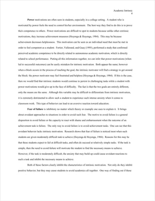 Assessing academic intrinsic motivation | PDF