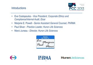 Assessing Adherence to the PhRMA Code | PPT