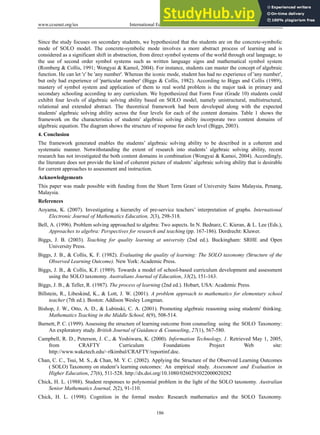 Assessing Algebraic Solving Ability A Theoretical Framework | PDF