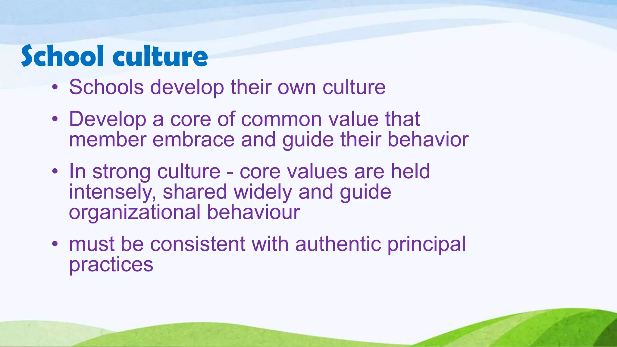 Assessing and changing school culture and climate | PPTX