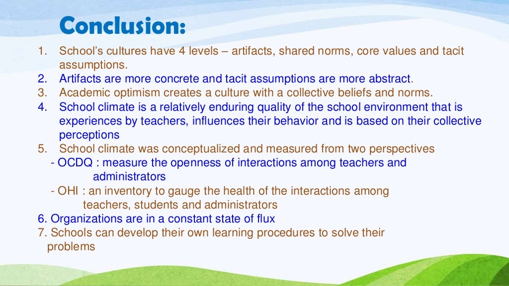 Assessing And Changing School Culture And Climate Assessing And Changing School Culture And Climate