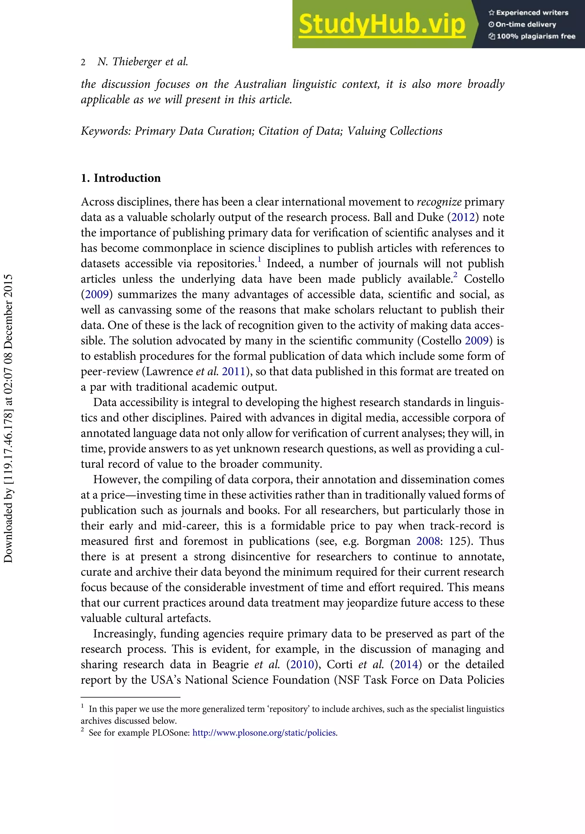 Assessing Annotated Corpora As Research Output Pdf