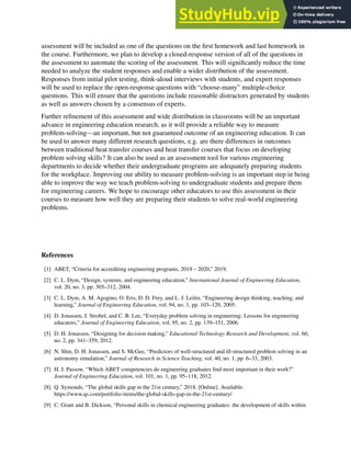 Assessing Authentic Problem-Solving In Heat Transfer | PDF