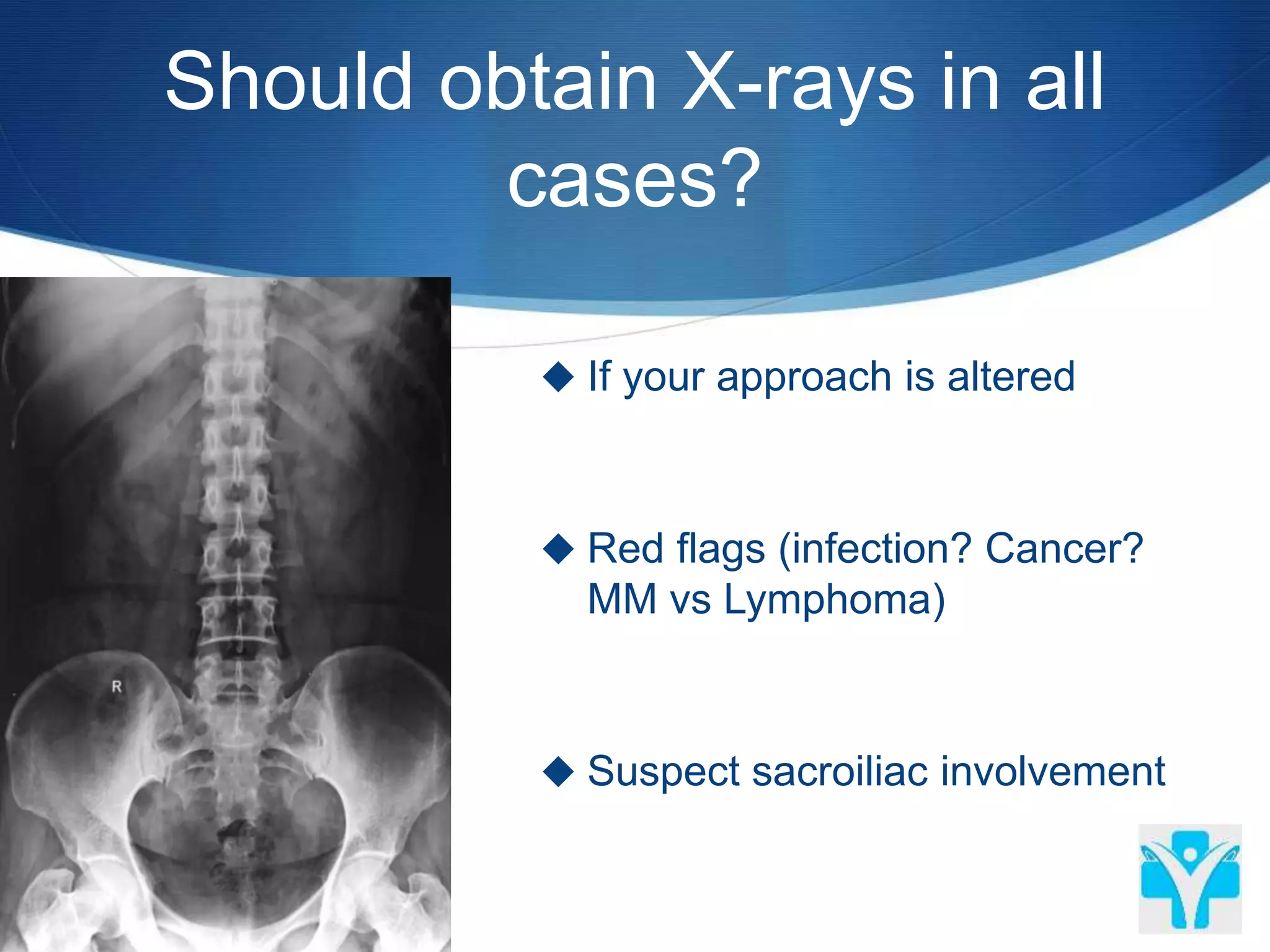 Assessing back pain in rheumatology | PPTX