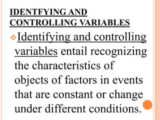 Assessing basic process identfying controlling variables | PPT
