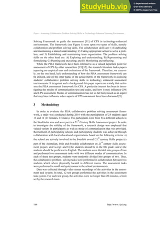 Assessing Collaborative Problem Solving Skills In Technology-Enhanced ...