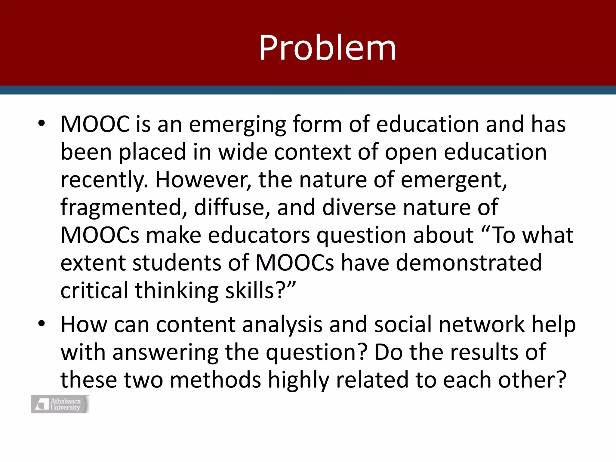 Assessing critical thinking in moo cs preliminary proposal 201309 | PPTX