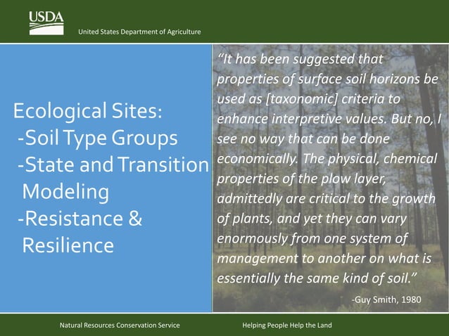 Assessing dynamic soil properties and inventorying an ecological site ...