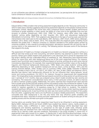 Assessing EFL University Students Writing A Study Of Score Reliability ...