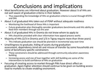 Assessing enablers and constrainers of graduation | PPTX
