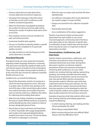 Assessing, evaluating and reporting student progress nov 2110 | PDF
