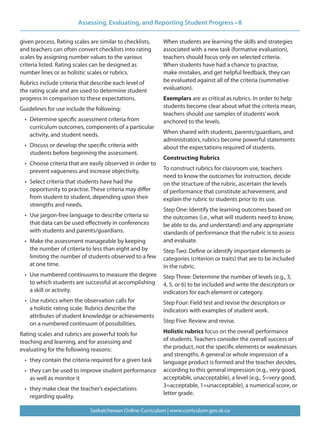 Assessing, evaluating and reporting student progress nov 2110 | PDF