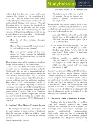 Assessing from a CGI Perspective.pdf | Educational Assessment | Education