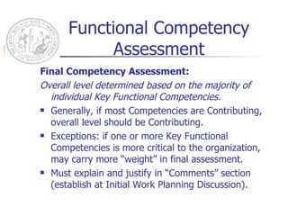Assessing functional competencies training module | PPT