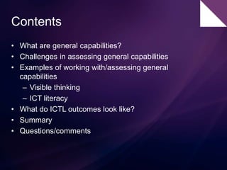Assessing general capabilities | PPTX