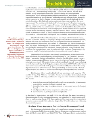 Assessing Graduate Student Learning In Four Competencies Use Of A ...