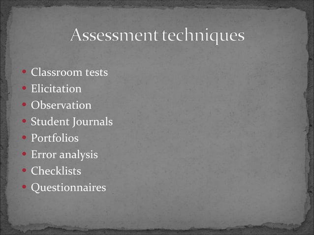 Assessing grammar | PPT | Educational Assessment | Education