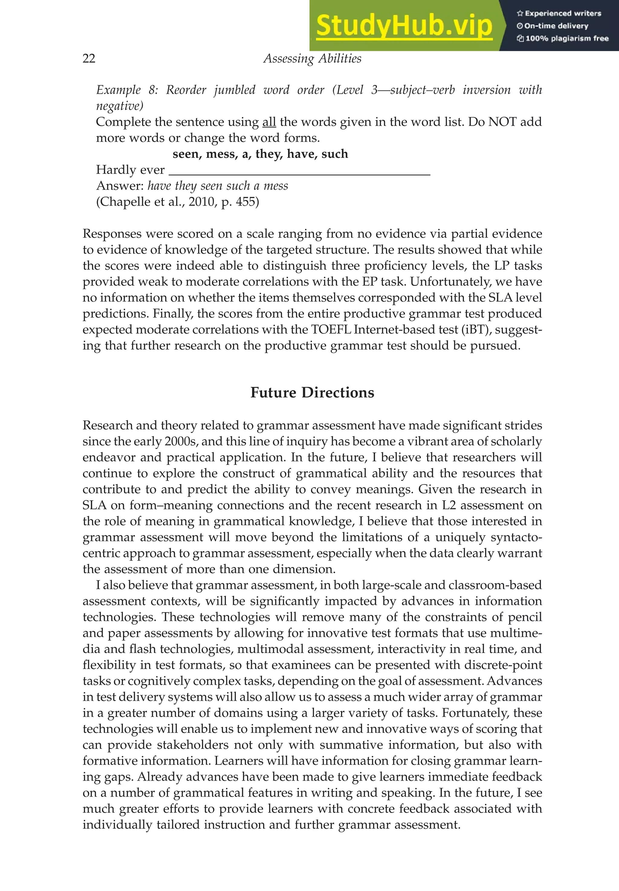 Assessing Grammar | PDF