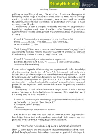 Assessing Grammar | PDF