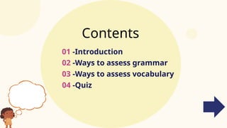 Presentation: Assessing grammar and vocabulary.pptx