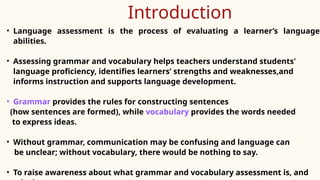Presentation: Assessing grammar and vocabulary.pptx