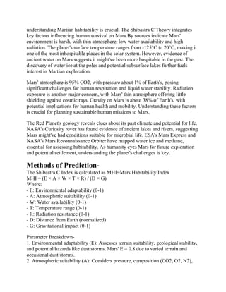 Assessing Human Habitability on Mars Shibastra C Theory.pdf