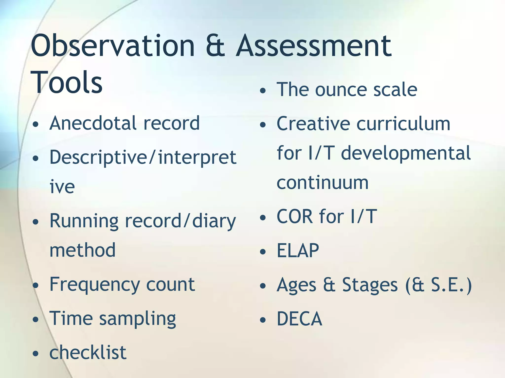 Assessing infants & toddlers | PPTX