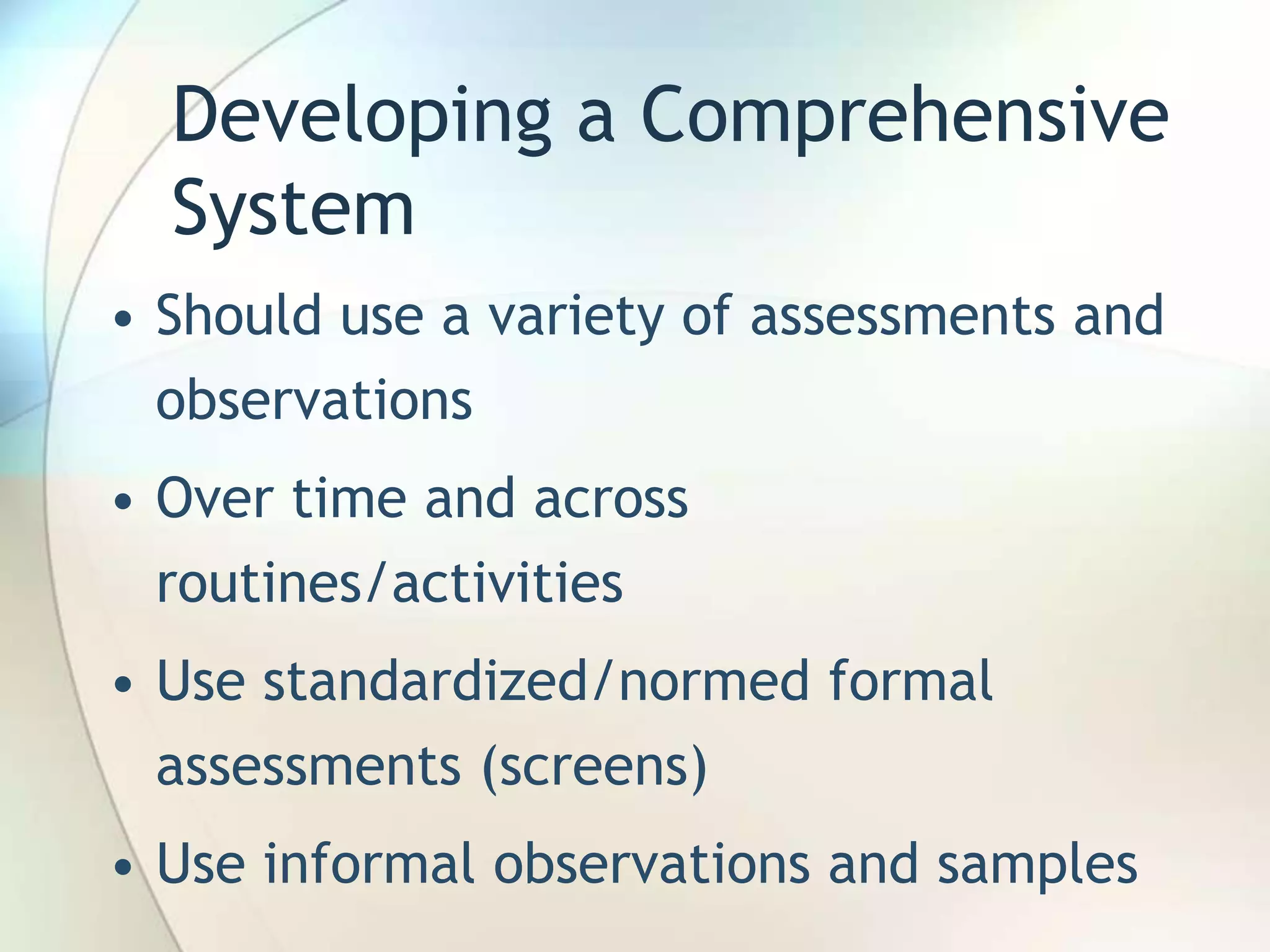 Assessing infants & toddlers | PPTX