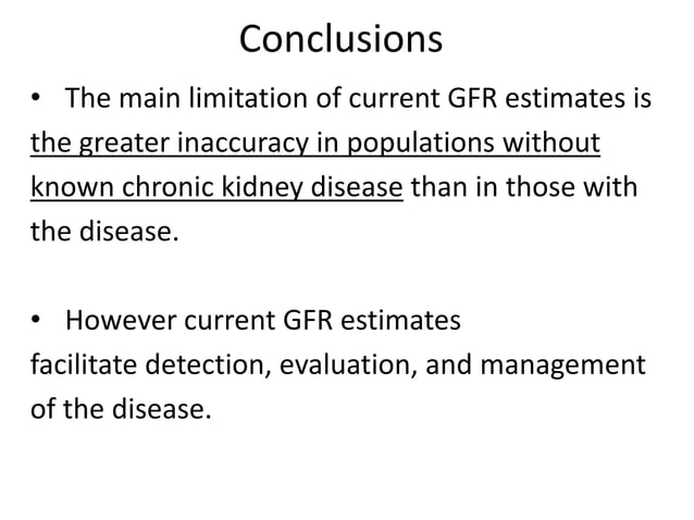 Assessing kidney function — measured | PPT