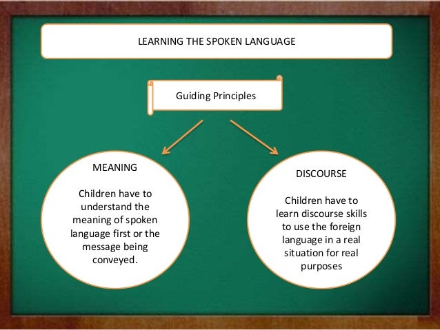 Assessing language use through task & learning the spoken language