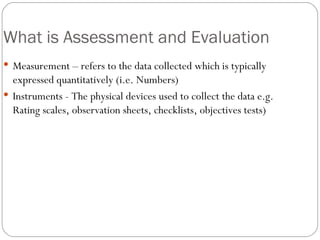 Assessing learning in Instructional Design | PPT