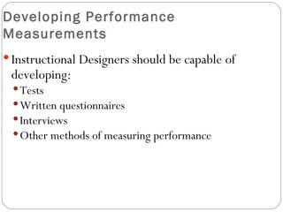 Assessing learning in Instructional Design | PPT