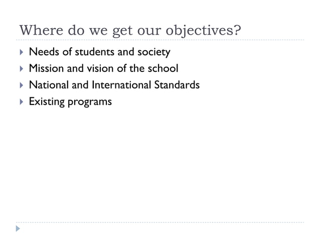 Assessing learning objectives | PPT