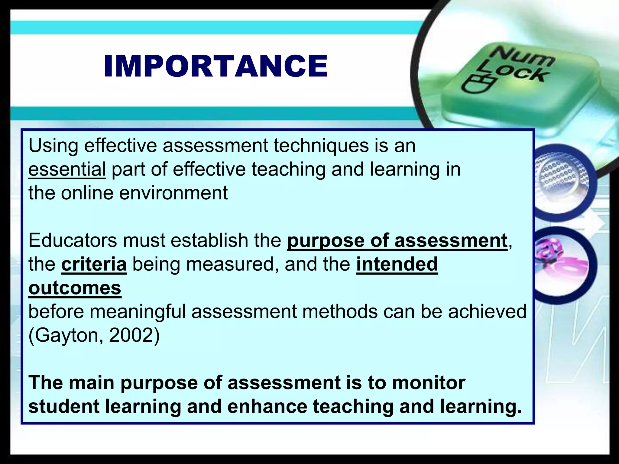 PNC Assessing learning outcomes | PPT