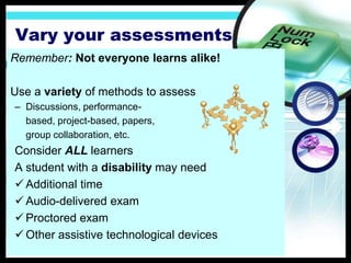 PNC Assessing learning outcomes | PPT