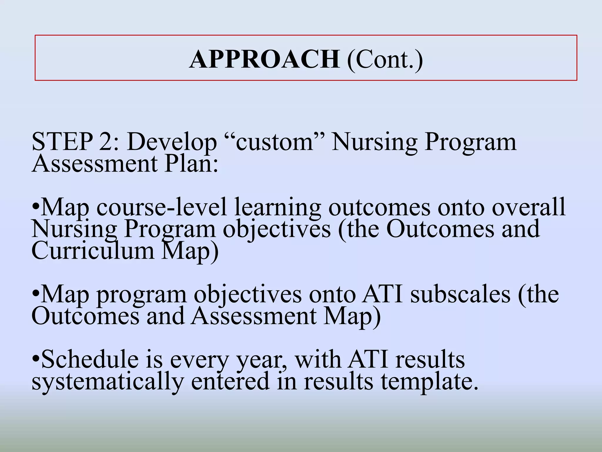 Assessing+learning+outcomes+in+nursing+programs+c427 a | PPTX