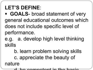 Assessing learning outcomes objectives | PPTX