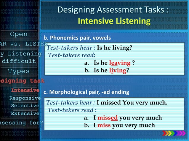 Assessing listening | PPT