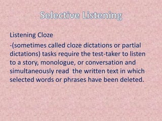 Assessing Listening | PPTX