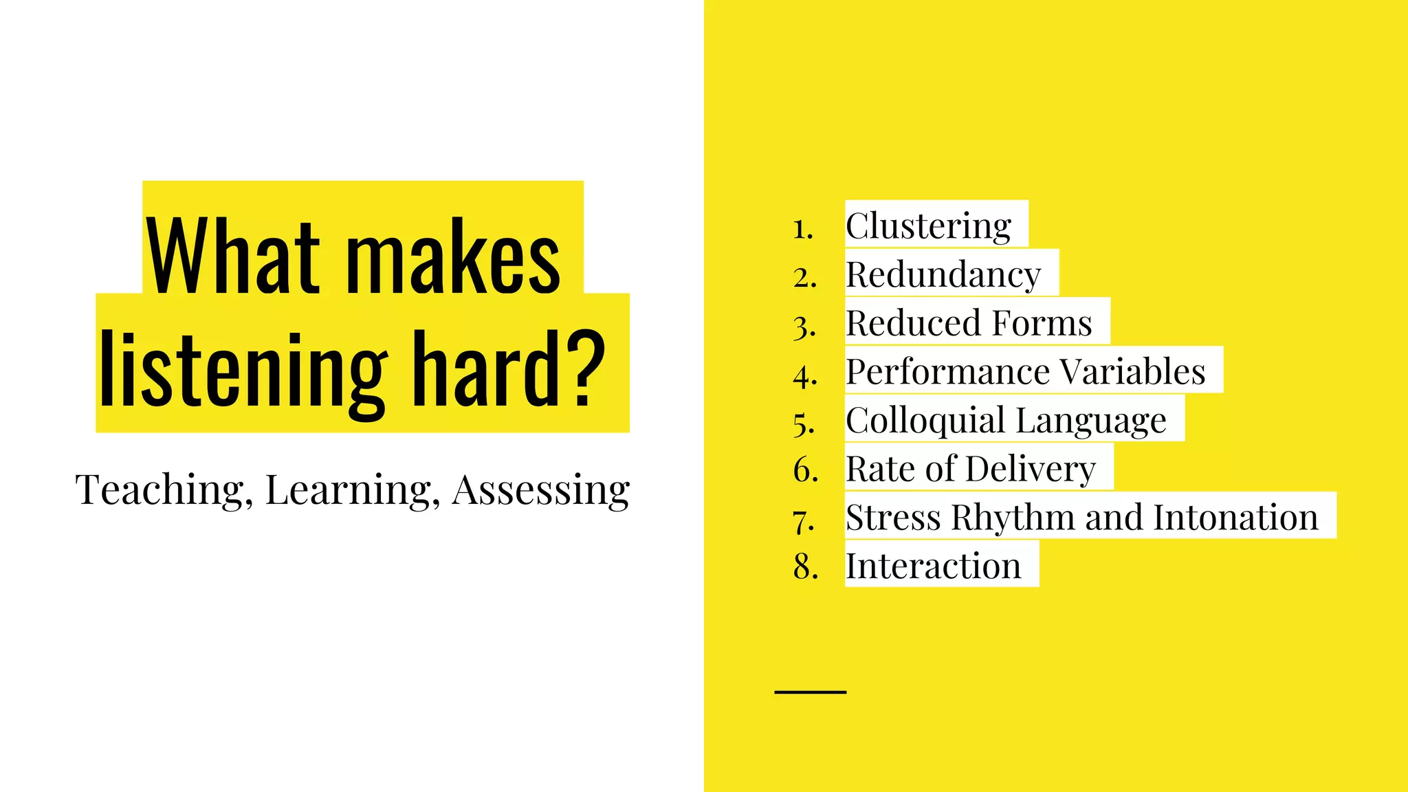 Assessing listening | PPTX