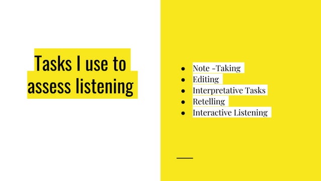 Assessing listening | PPTX