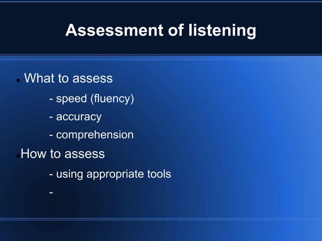 Assessing_listening_and_speaking_skills.ppt | Educational Assessment ...