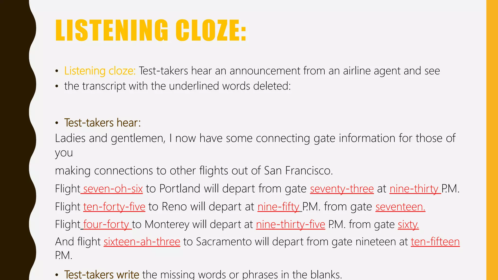 Assessing listening_ chapter6 | PPTX