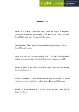 Assessing Loss And Expenses Claim By Prolongation Cost | PDF