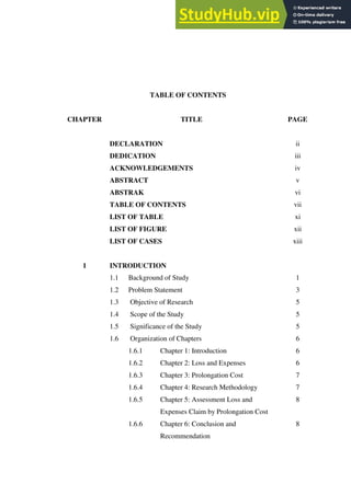 Assessing Loss And Expenses Claim By Prolongation Cost | PDF