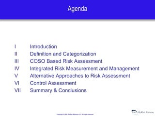 Assessing & measuring operational risk | PPT