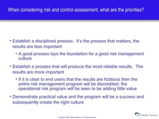 Assessing & measuring operational risk | PPT