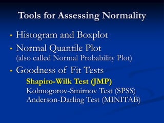 AssessingNormalityandDataTransformations.ppt