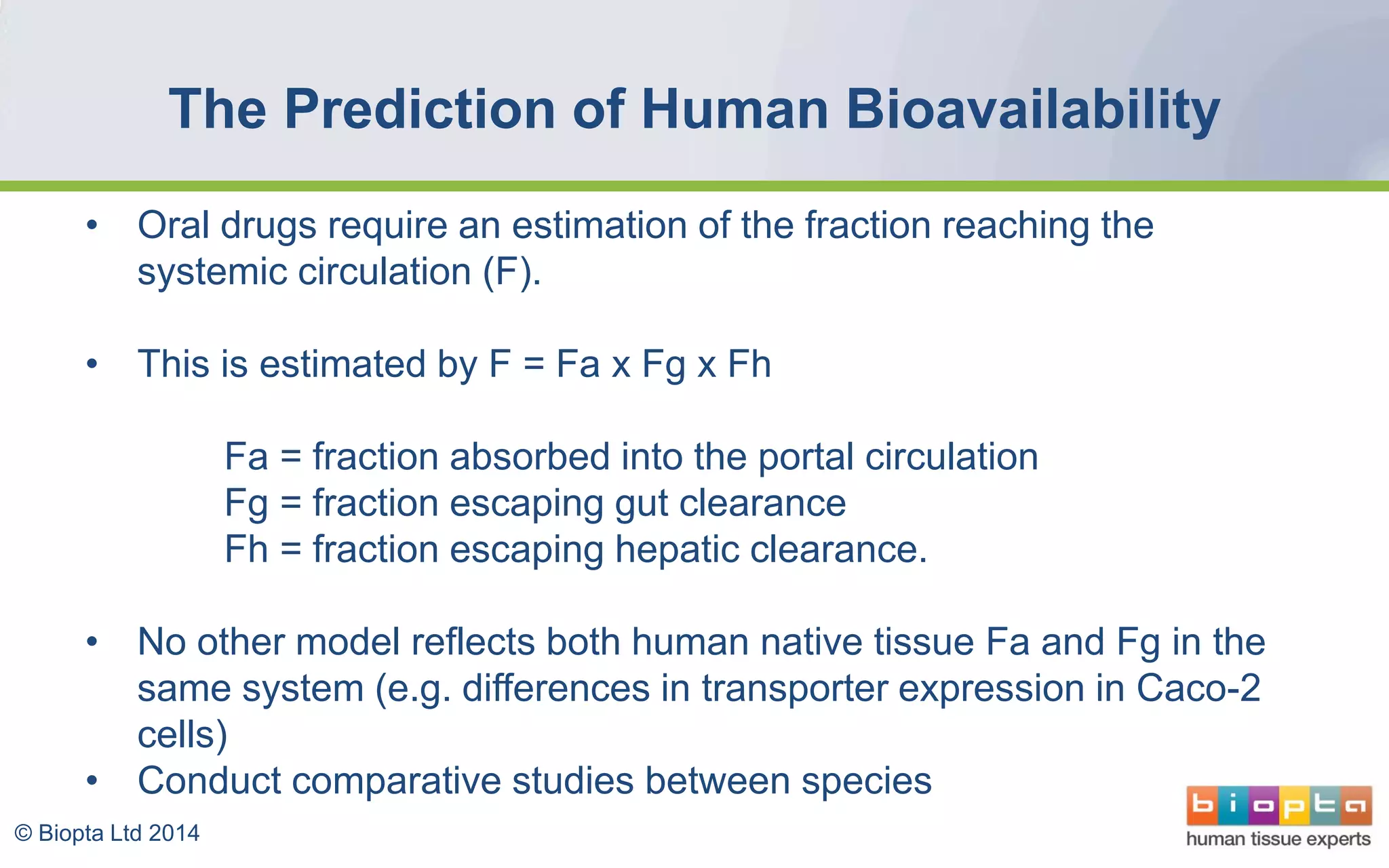 Assessing oral drug absorption and metabolism in human intestinal ...