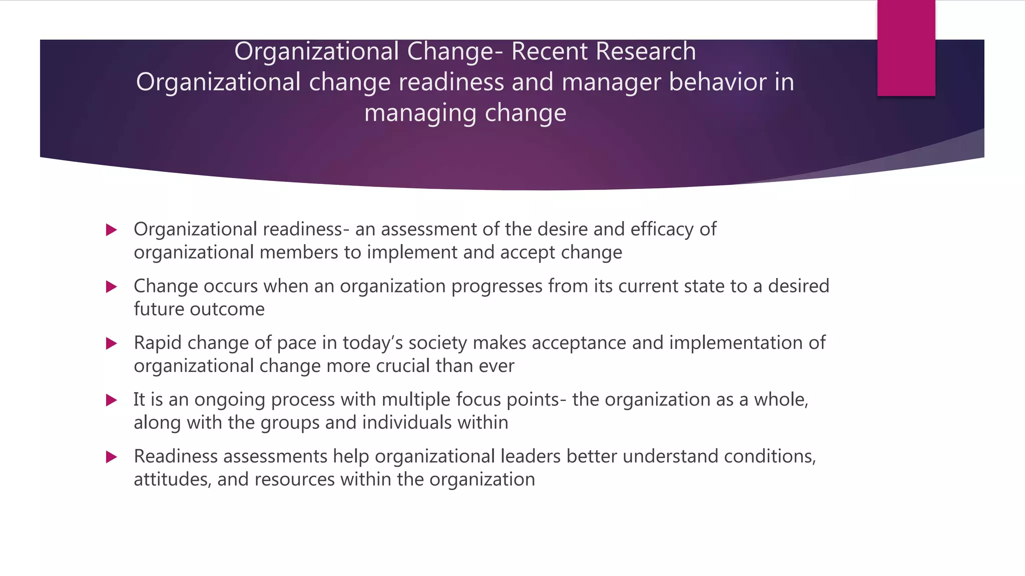 Assessing Organizational Change | PPTX